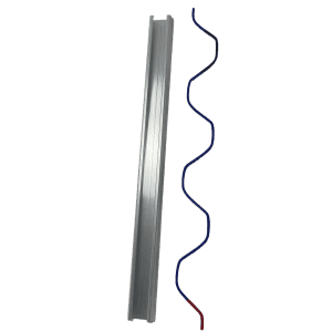 Spring Clip Channel and Spring clip 2m lengths - Sage Horticultural